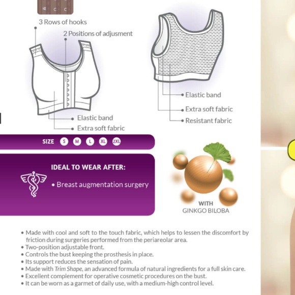 Curves | Intimates & Sleepwear | Postsurgical Comfort Support Bra ...